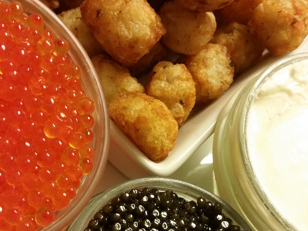Caviar Topped Tater Tots – Caviar Star