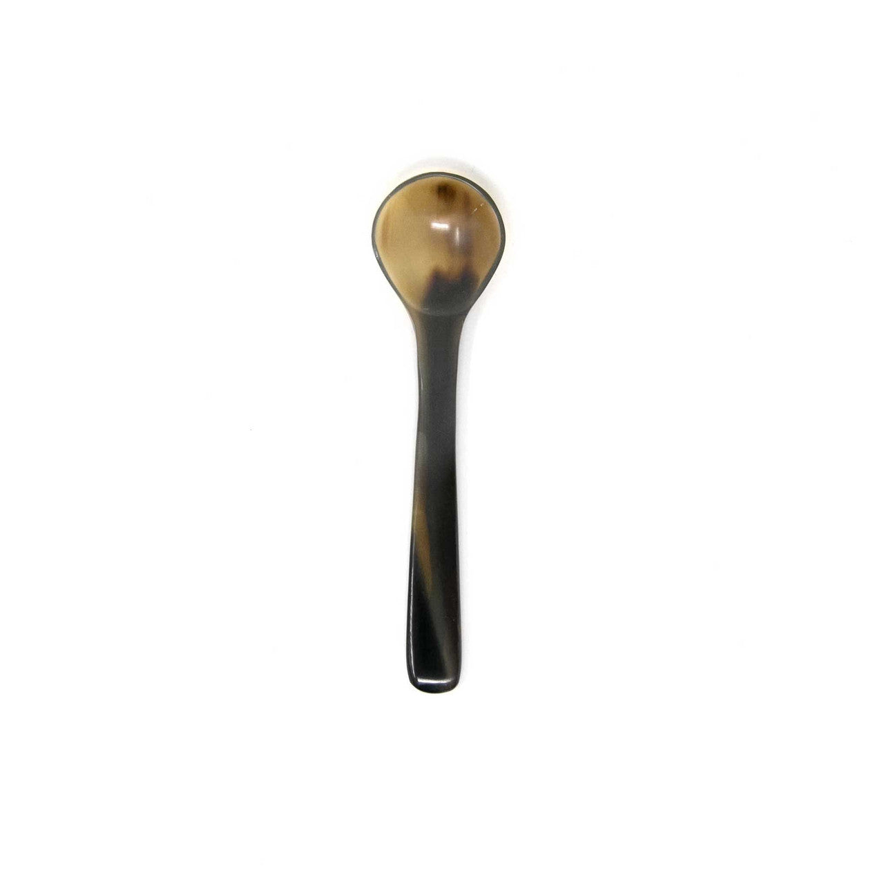 Black Horn Bone Serving Spoon 4.5 Inch, Fine Service Utensil – Caviar Star